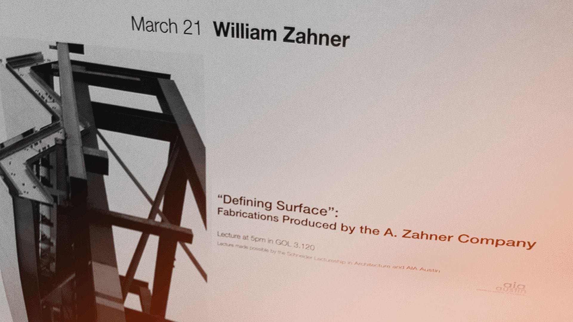 L. William Zahner speaks at University of Texas at Austin | Zahner