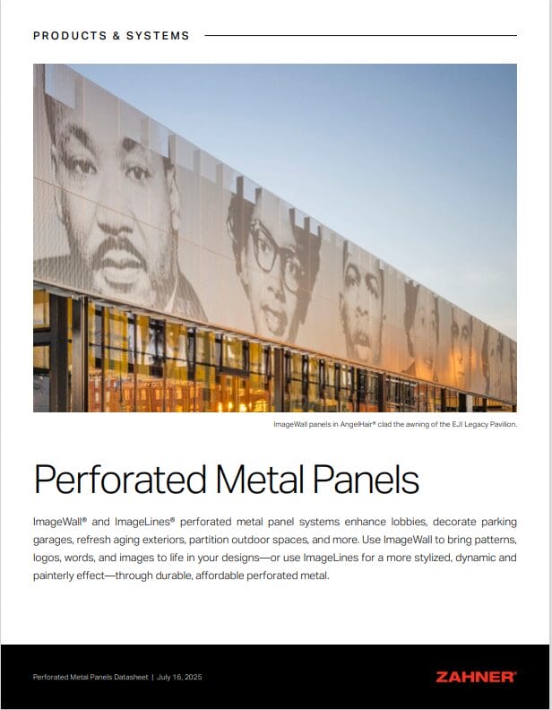 Perforated Metal Panel Systems Datasheet | Zahner